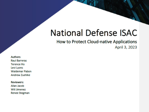 How To Protect Cloud Native Applications White Paper - National Defense ...